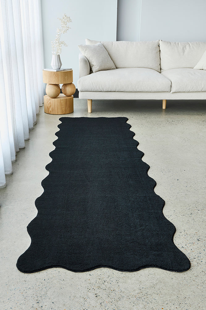 Evelyn Black Runner Rug – Rug Culture