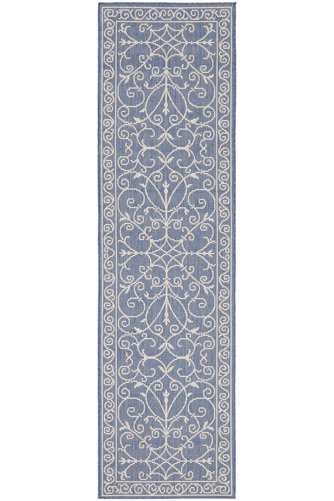 Newport Romy Blue Runner Rug – Rug Culture
