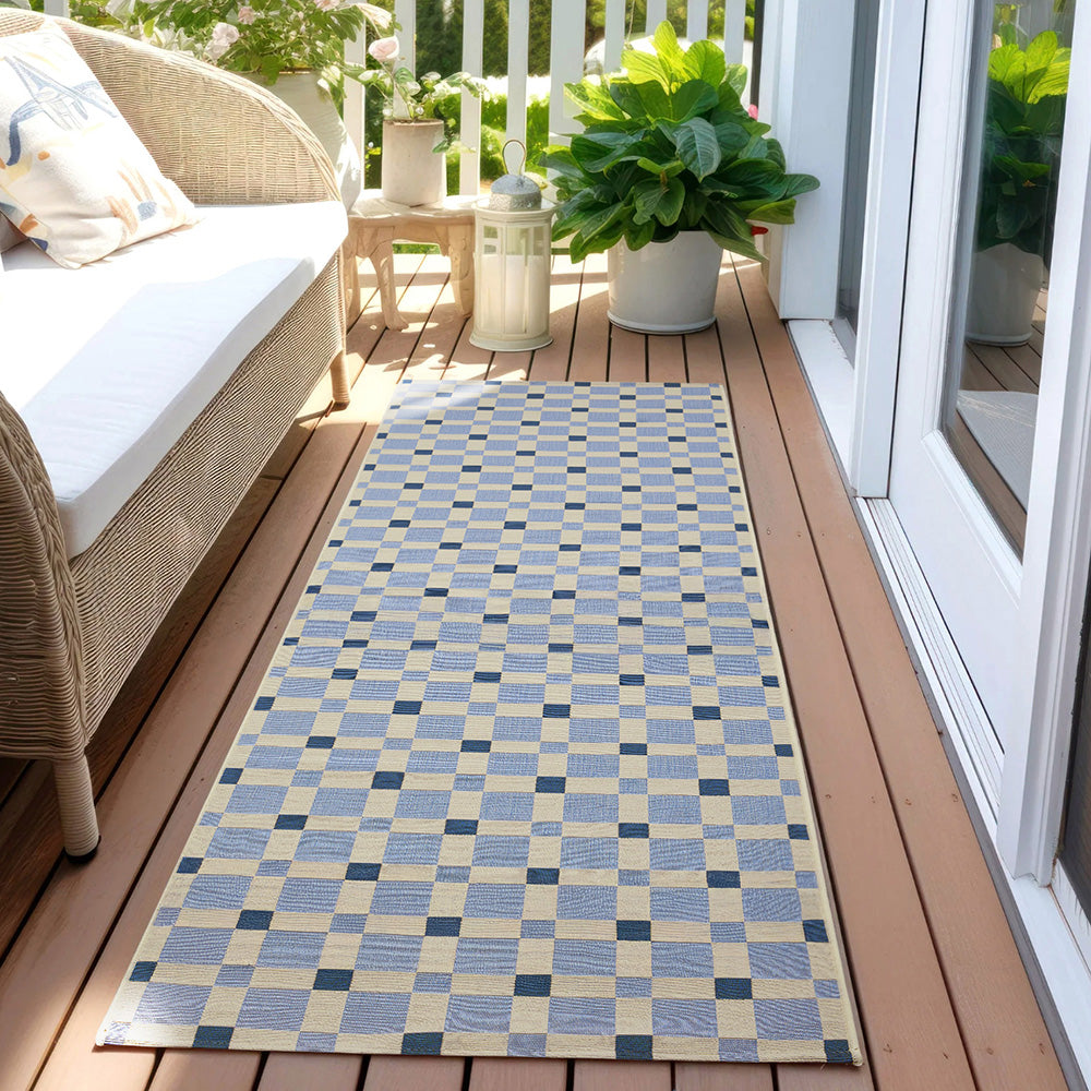 Vista Tito Blue Runner Rug – Rug Culture