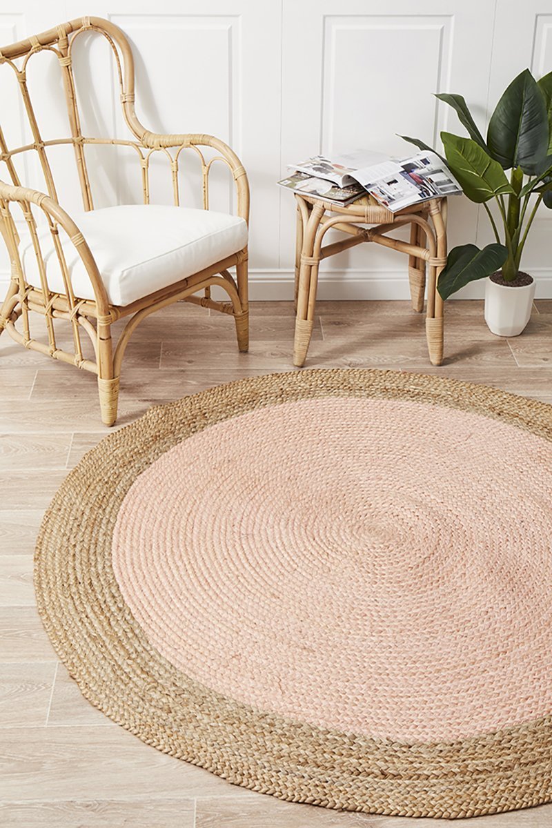 Atrium Polo Round Pink Rug