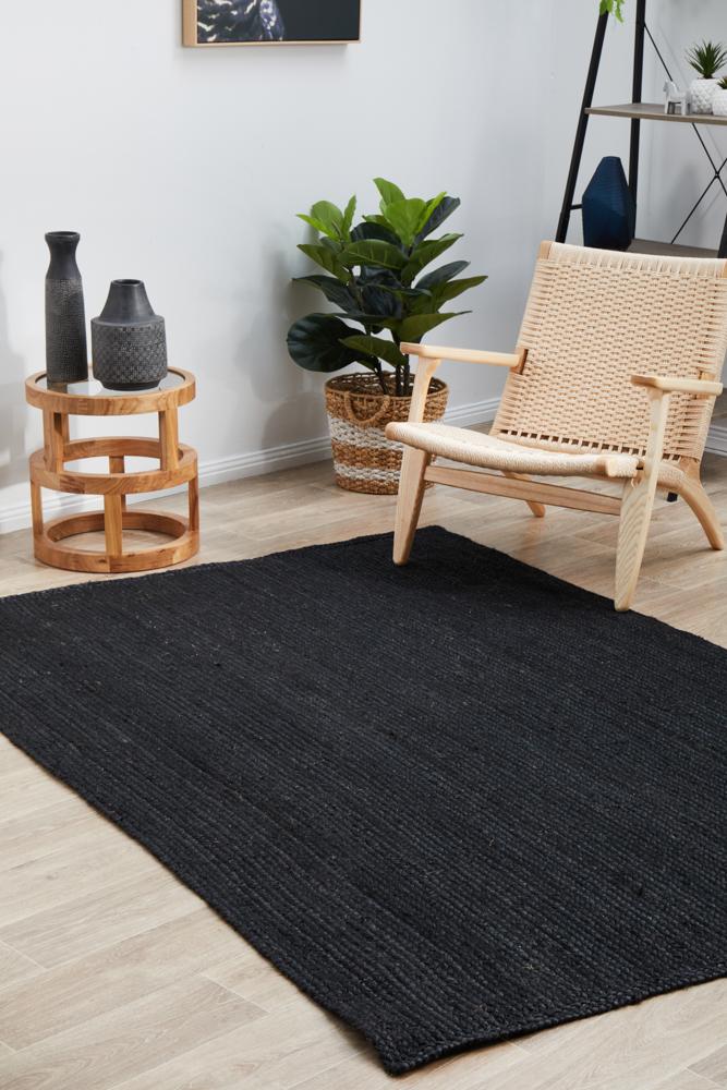 Large black rug store
