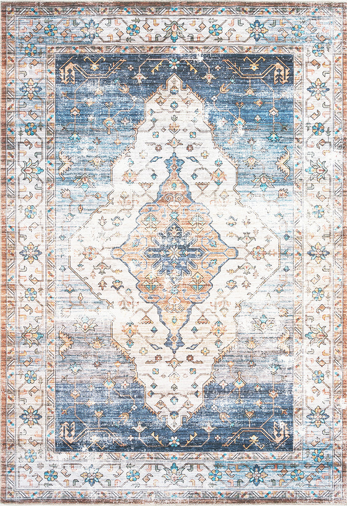 Kindred Blair Blue Washable Rug – Rug Culture