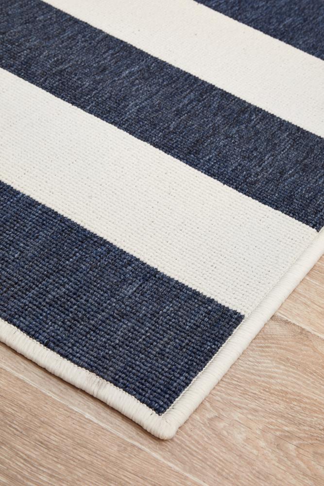 Seaside 4444 Navy White Rug – Rug Culture