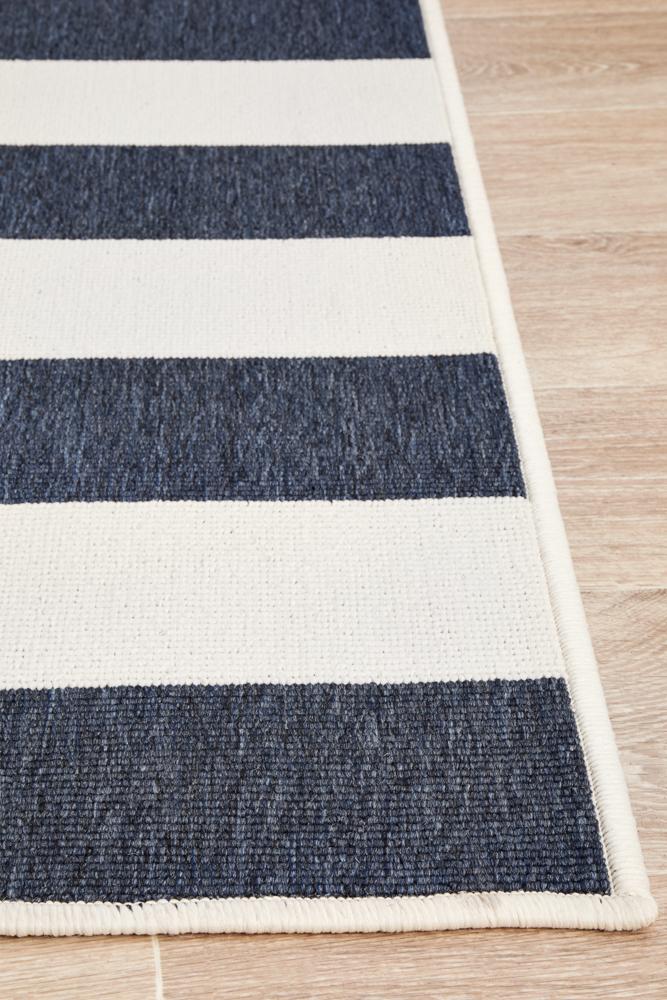 Seaside 4444 Navy White Rug – Rug Culture